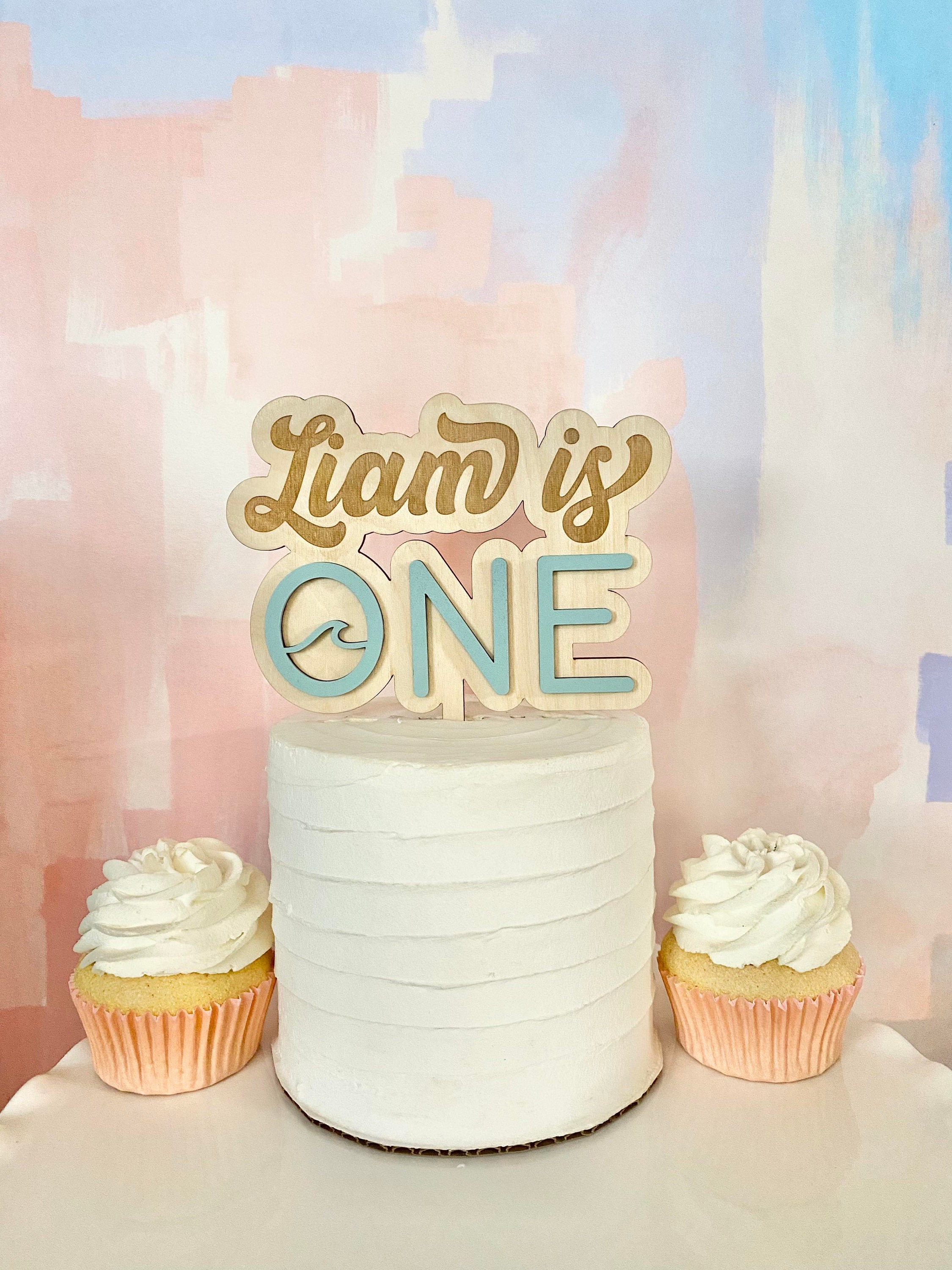Wave Cake Topper First Birthday Cake Topper Summer Surf Cake - Etsy