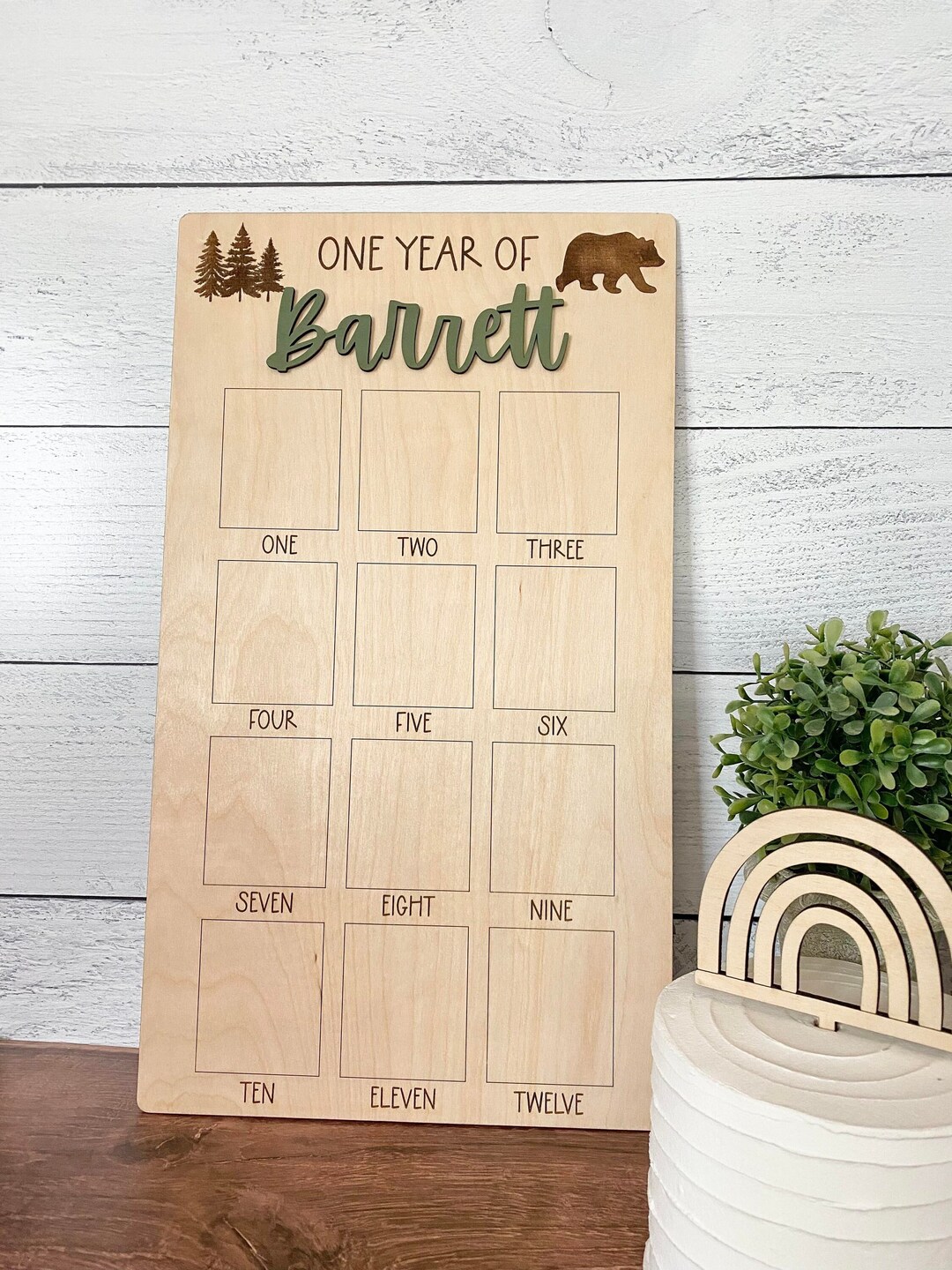 One Year Of, Milestone Board, First Birthday Decor, First Birthday ...