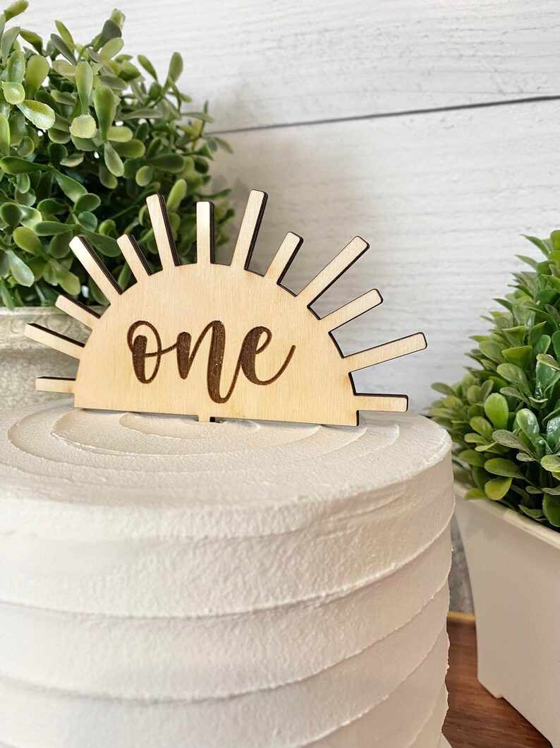 Sun Cake Topper Boho Cake Topper First Birthday Cake Topper - Etsy