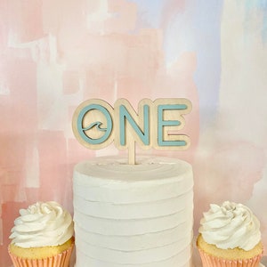 Wave Cake Topper, Beach Themed Cake Topper, Surf Themed Birthday First ...