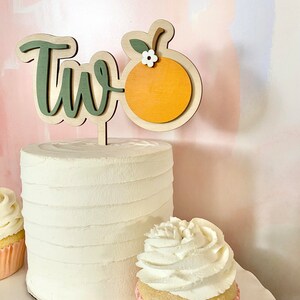 Sweet Two Birthday Cake Topper Customized With Name, First Birthday ...