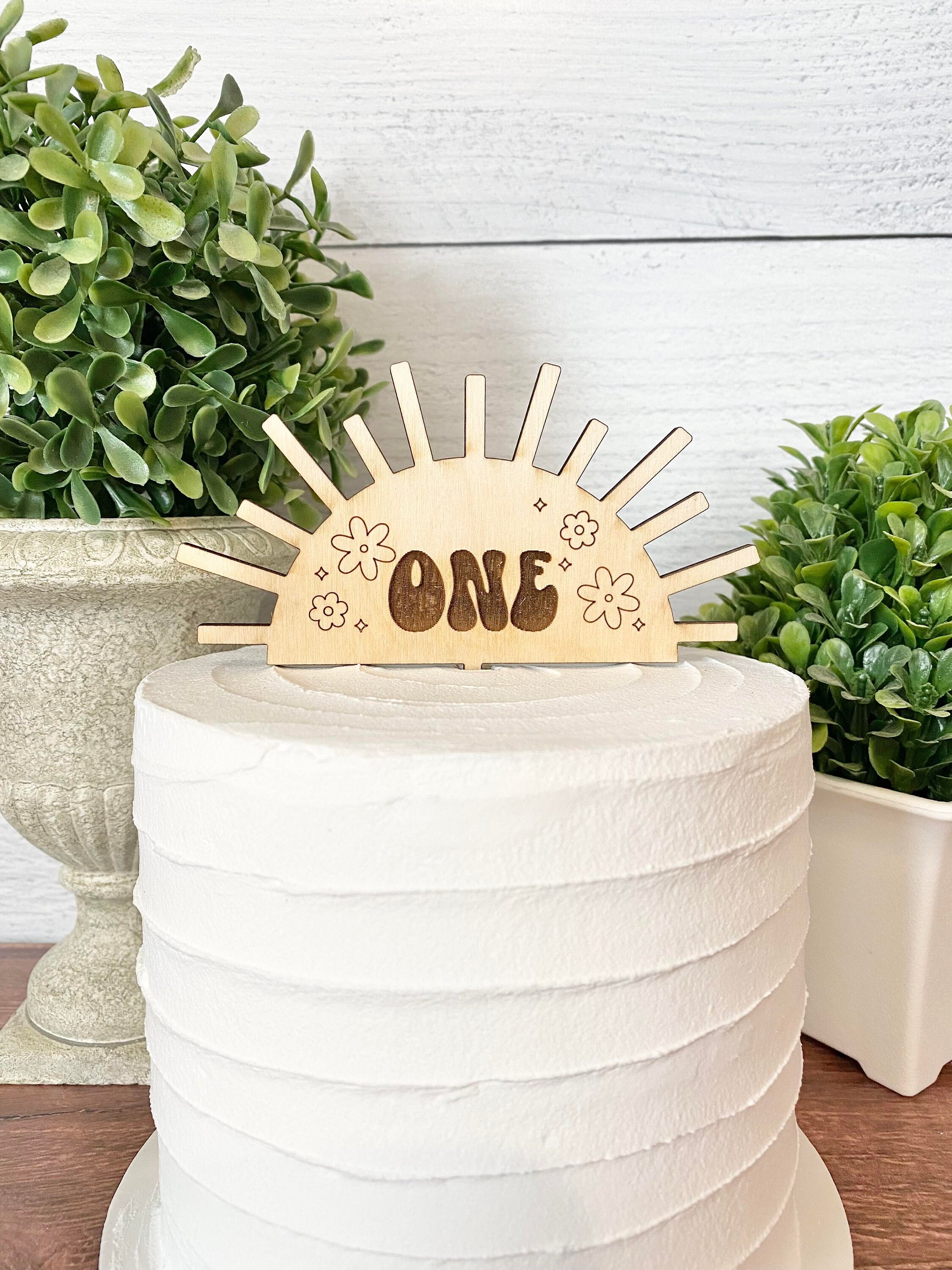 Sun Cake Topper Boho Cake Topper First Birthday Cake Topper - Etsy