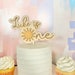 Sun ONE Cake Topper With Custom Name, First Birthday Decorations, 3D Wood Cake Topper, Sun Boho ...
