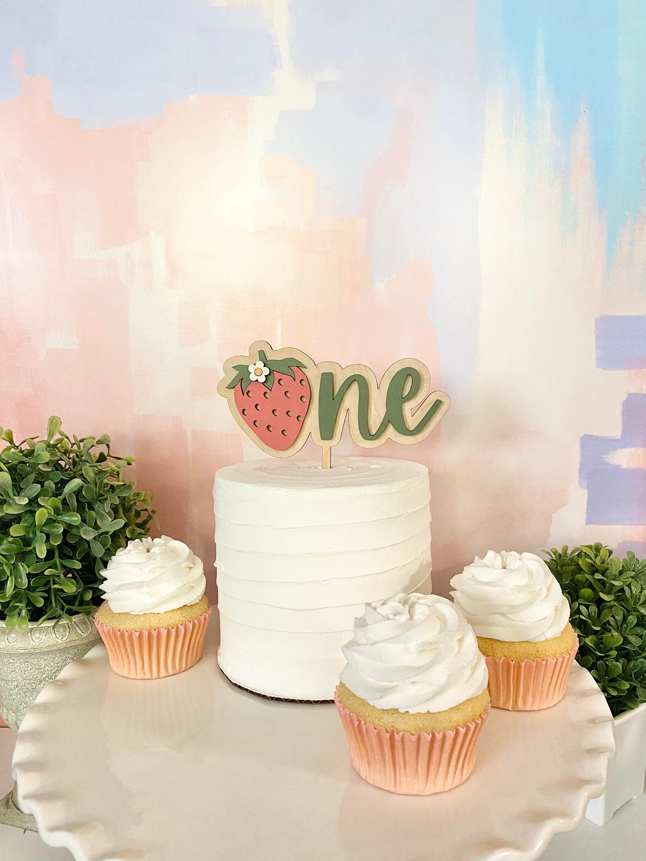 Sweet One Birthday Cake Topper First Birthday Decor 3D Wood - Etsy