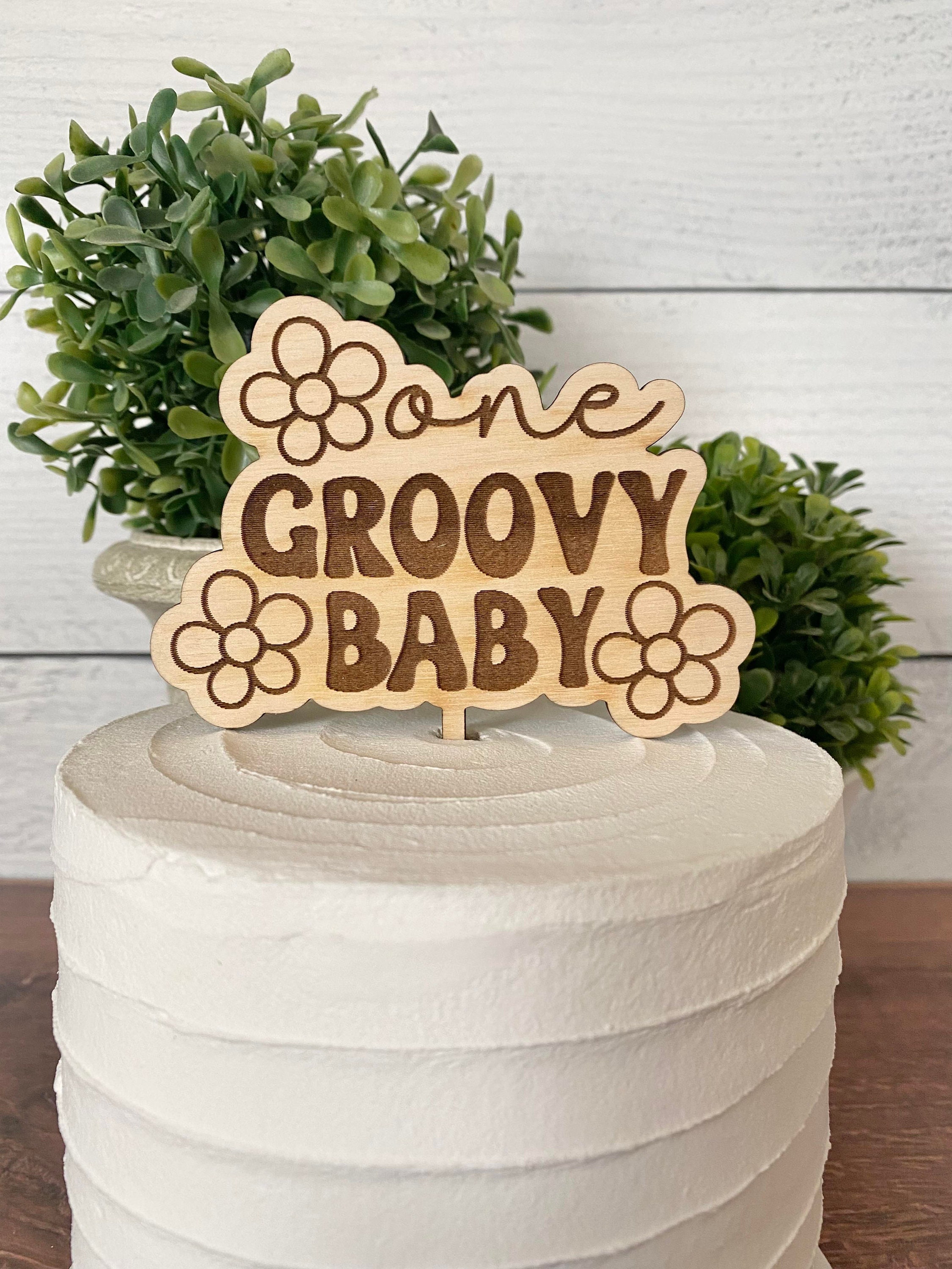 One Groovy Baby Boho Cake Topper First Birthday Cake Topper - Etsy