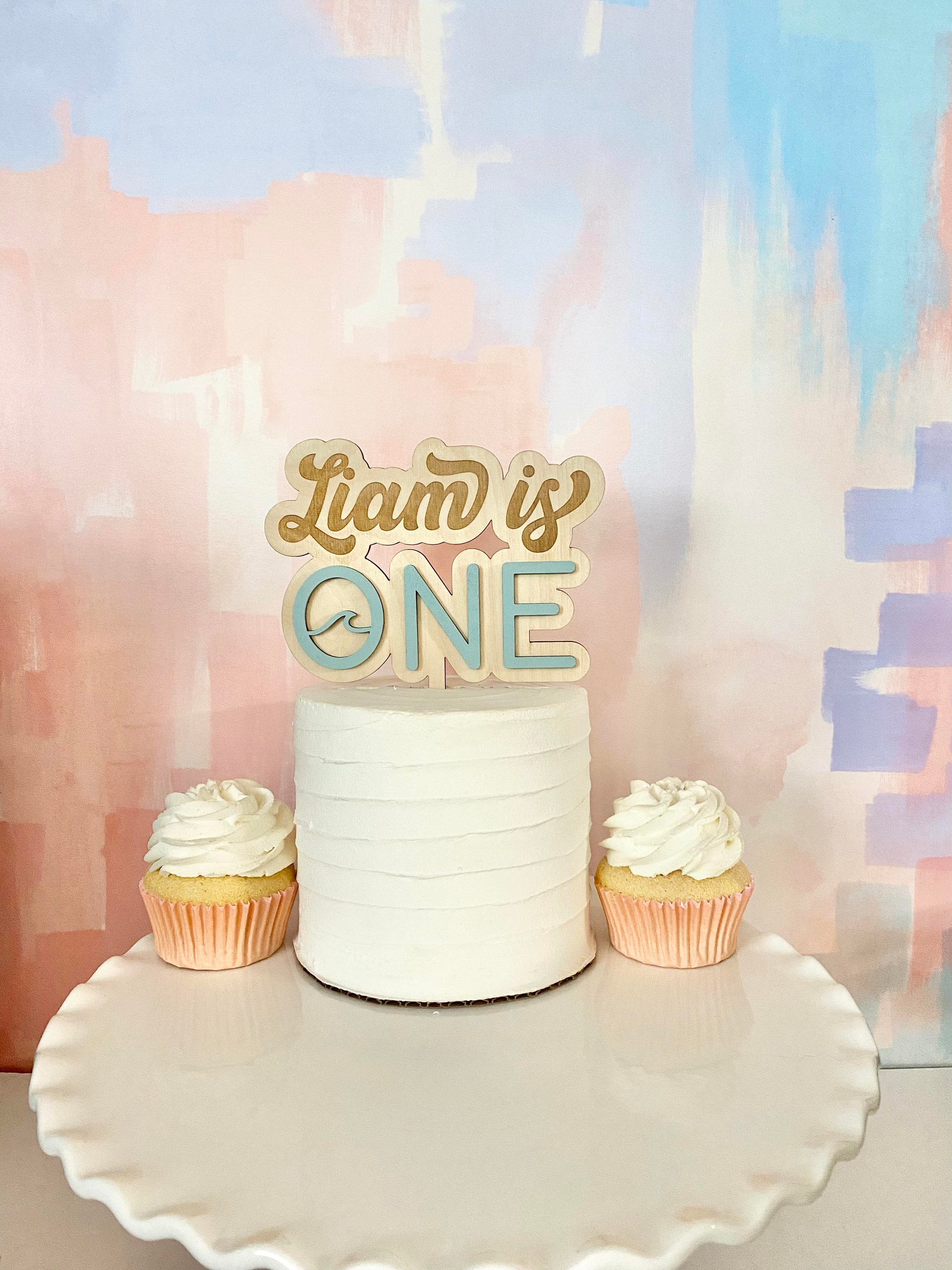 Wave Cake Topper First Birthday Cake Topper Summer Surf Cake - Etsy