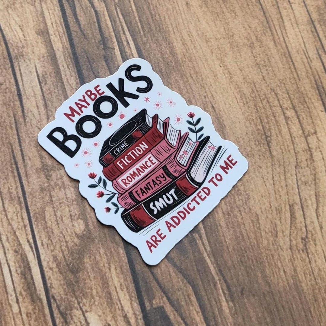 Bookish Themed Sticker | Romantasy Book Club | Scrapbooking | Kindle - Etsy