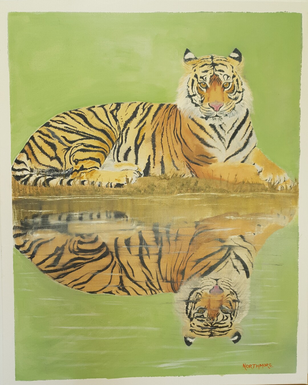 Tiger Reflection SOLD - Etsy