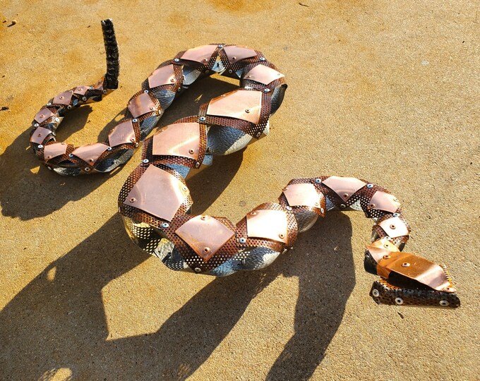 Iron Diamondback Rattlesnake | Metal Art ~ 28" Iron Southwest Sonoran ...