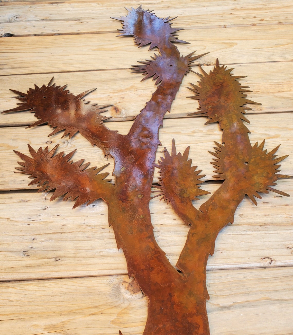 Iron Joshua Tree | Metal Wall Art ~ Mounted Iron Sonoran Mojave Desert ...