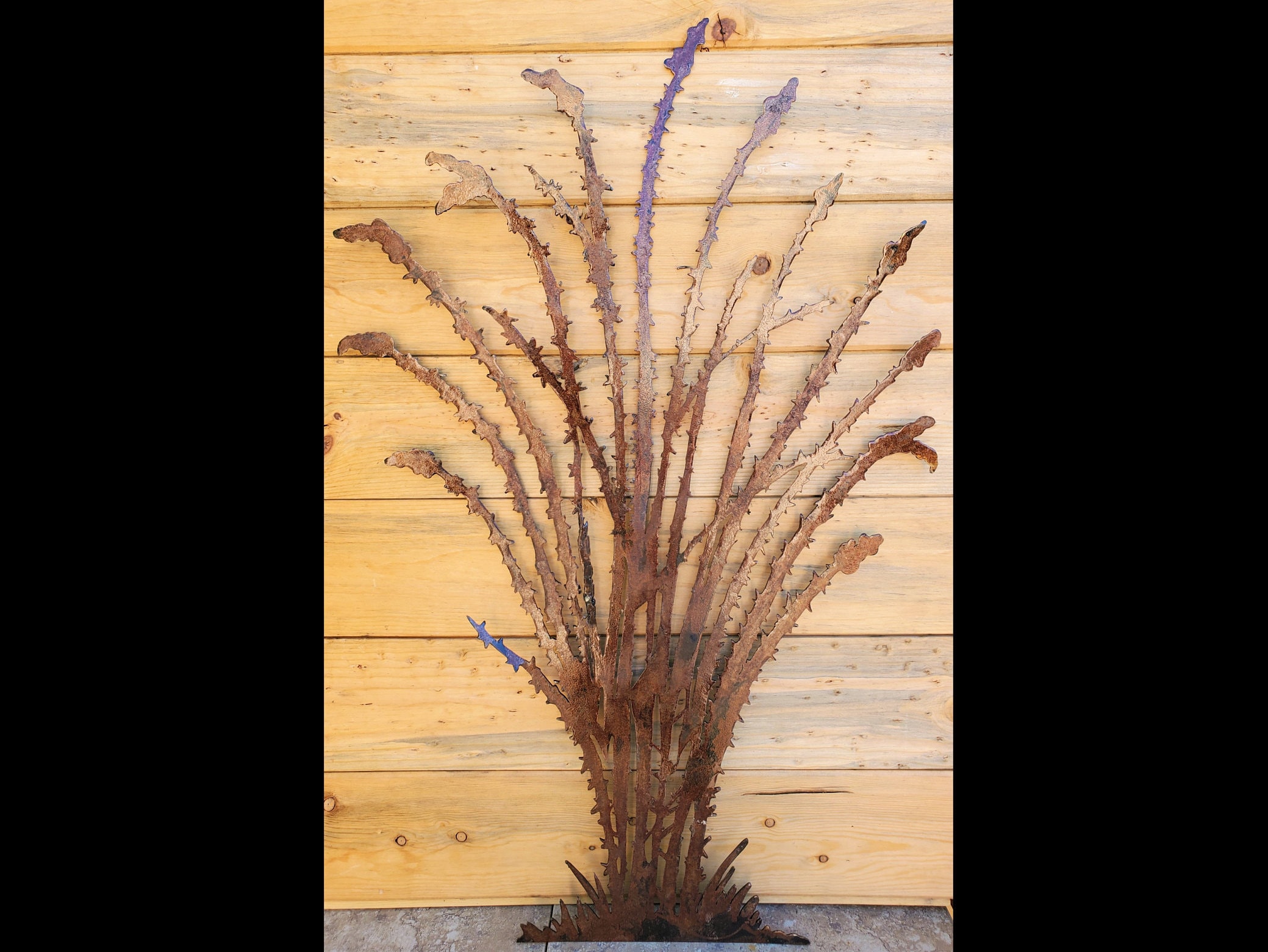 Ocotillo Cactus Metal Art