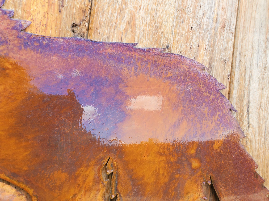 Rusted Iron Coyote Metal Wall Art | Southwest Decor - Etsy