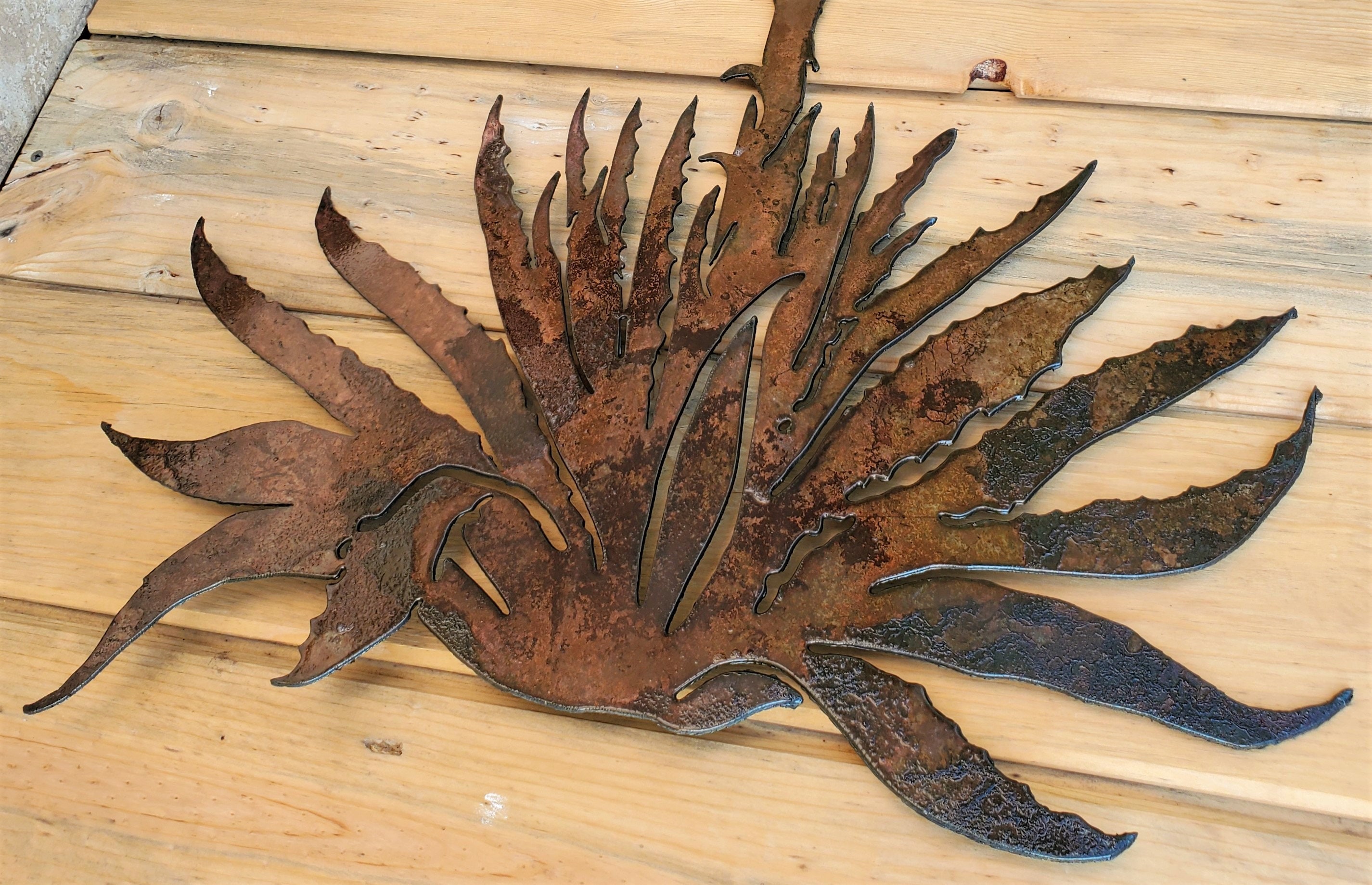 Iron Agave Yucca Metal Wall Art Rusted Southwest Sonoran - Etsy