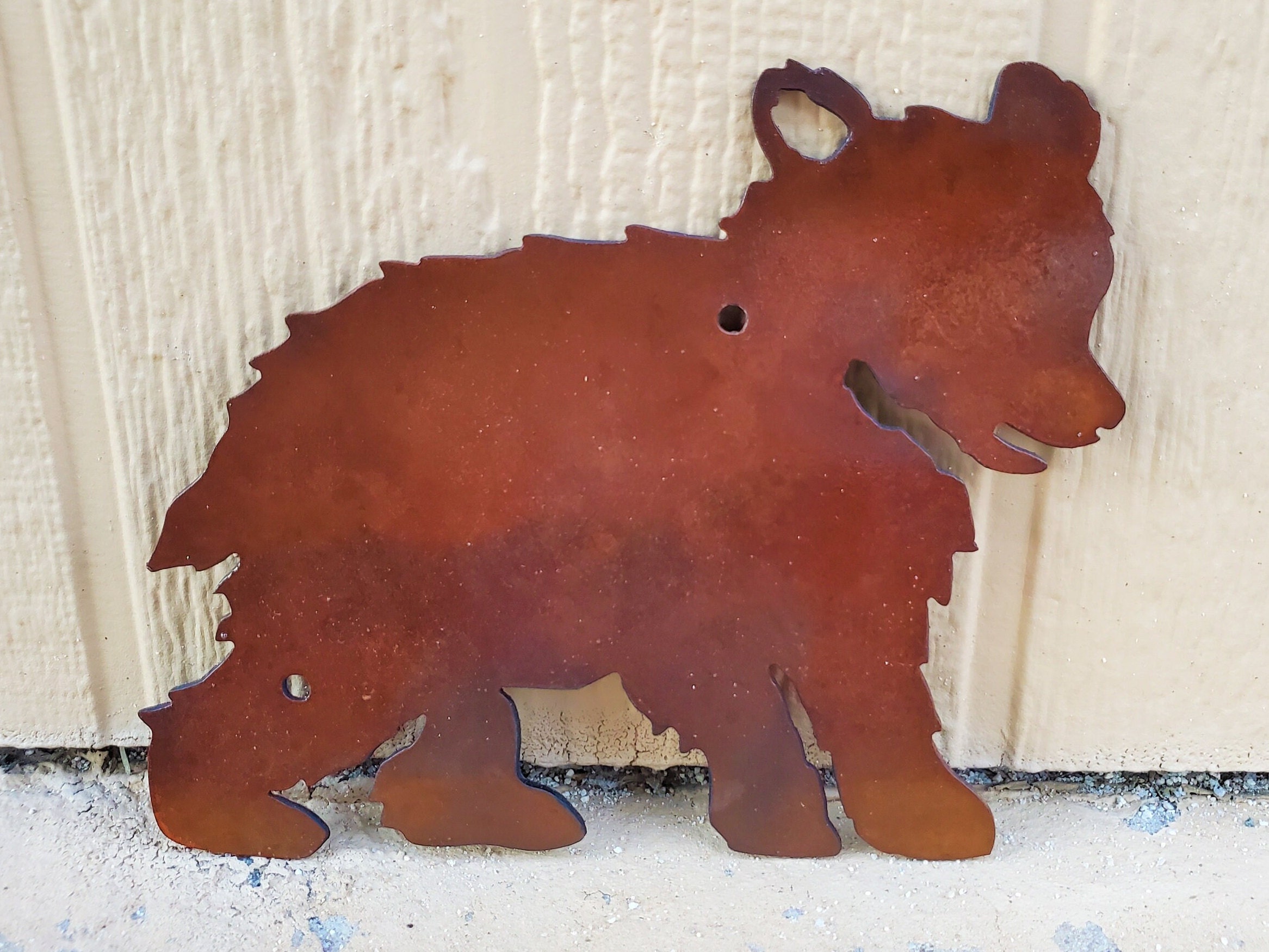 Iron Bear With Cubs Metal Wall Art Cabin Hunting Lodge - Etsy