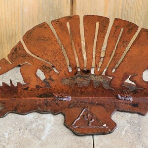 Iron Armadillo on Base | Metal Yard Art ~ Texas Southwest Sonoran ...
