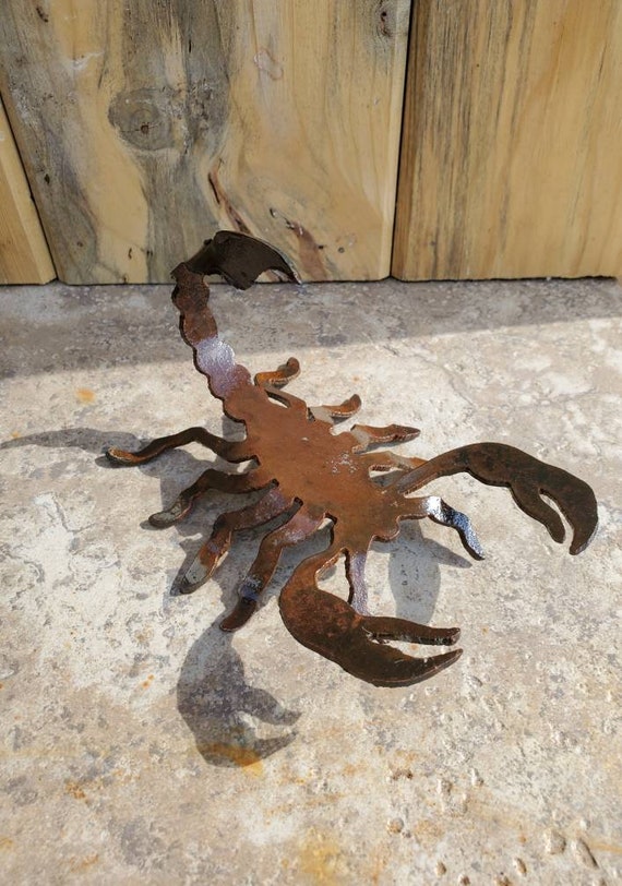 Iron Scorpion Metal Art 6 X 4.5 Iron Southwest - Etsy