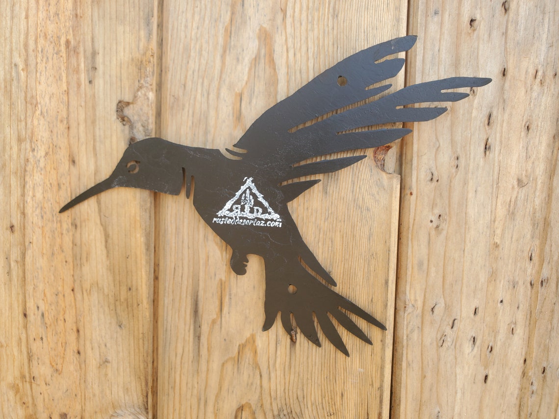 Iron Hummingbird Metal Wall Art Garden Patio Decoration - Etsy