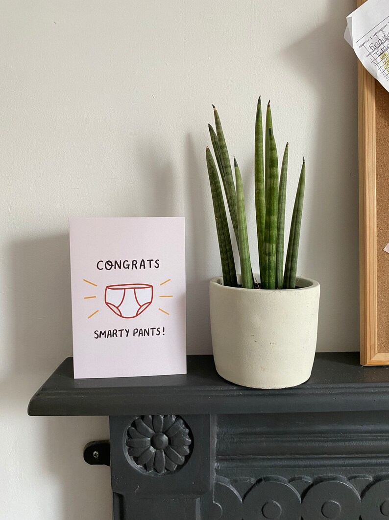 Congrats Smarty Pants Card A6 340gsm Card Stock With C6 Brown Kraft or ...