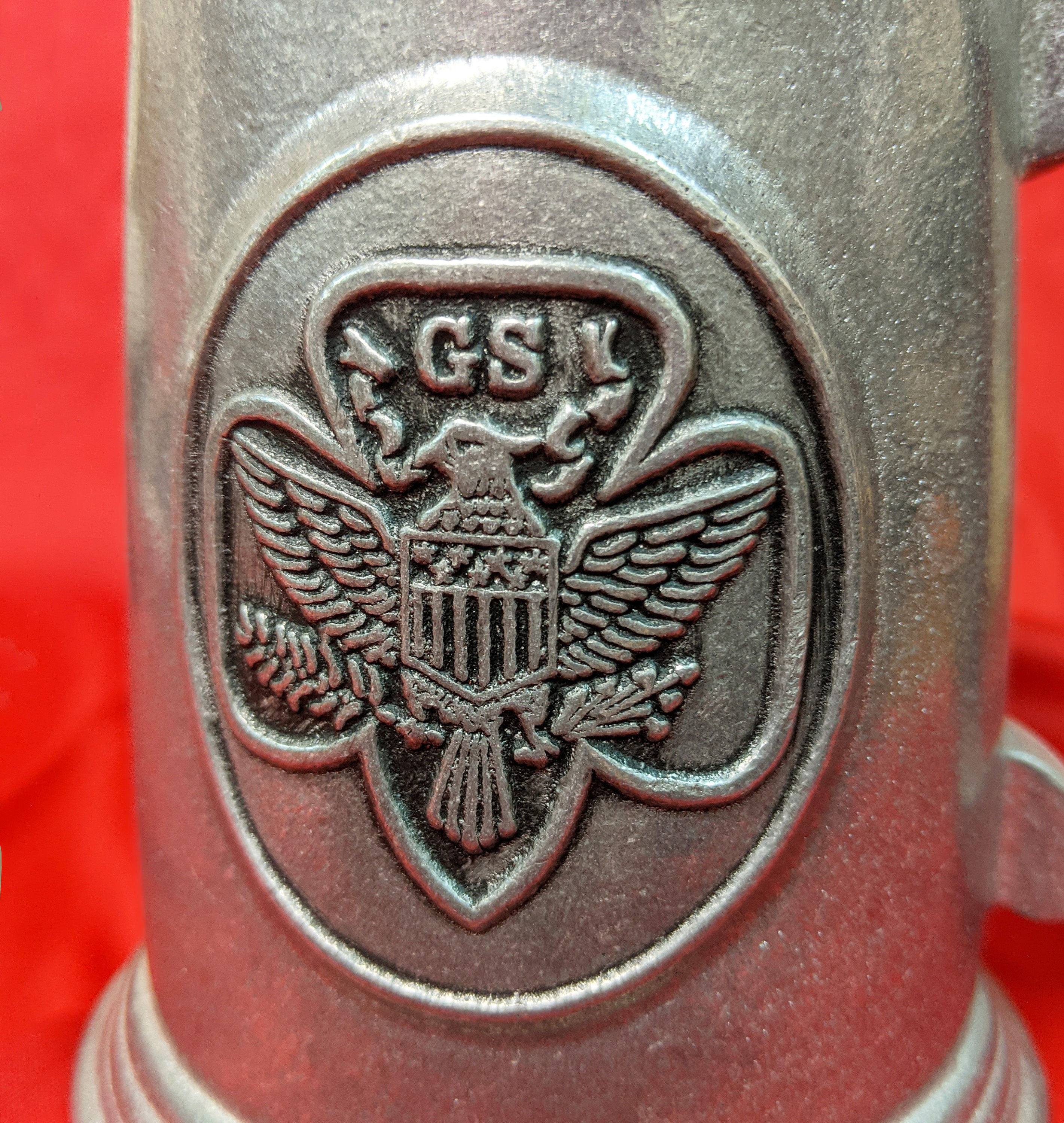 Rare Vintage Pewter Official Girl Scouts Eagle Trefoil Insignia Tankard ...