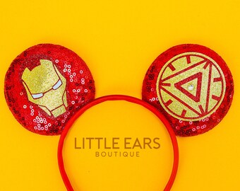 Iron Man Mickey Ears - Etsy