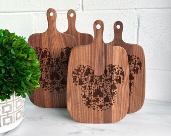 Mickey Mouse Wood Cutting Board - Etsy
