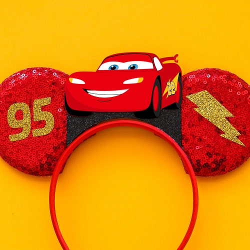 CARS Mickey Mouse Ears - Etsy