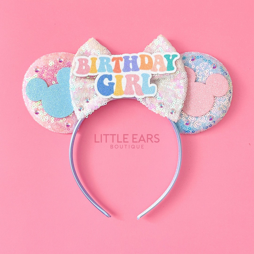 Birthday Girl Ears Mickey Ears Birthday Mouse Ears Etsy