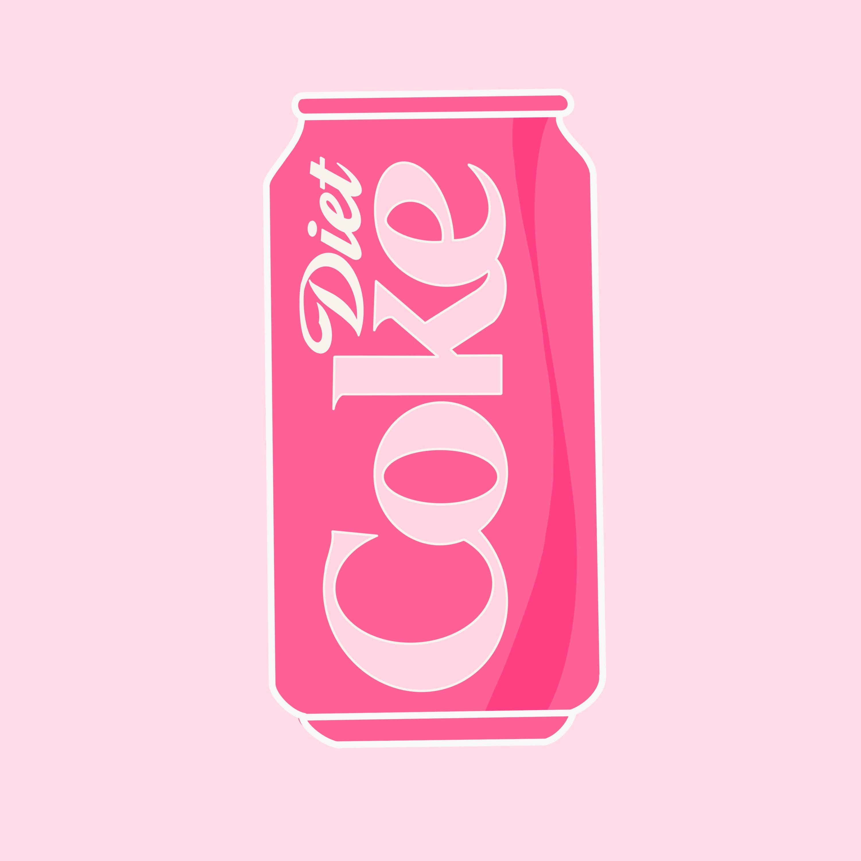 Diet Coke, Png, Pink, Summer, Drink, Soda Pop, Wall Art, Girly, Clip ...