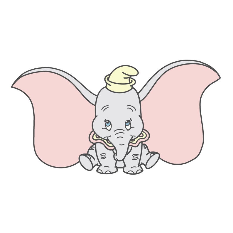Dumbo PNG, SVG, Sublimation, Minnie Mouse, Disney, Disneyland, Elephant ...