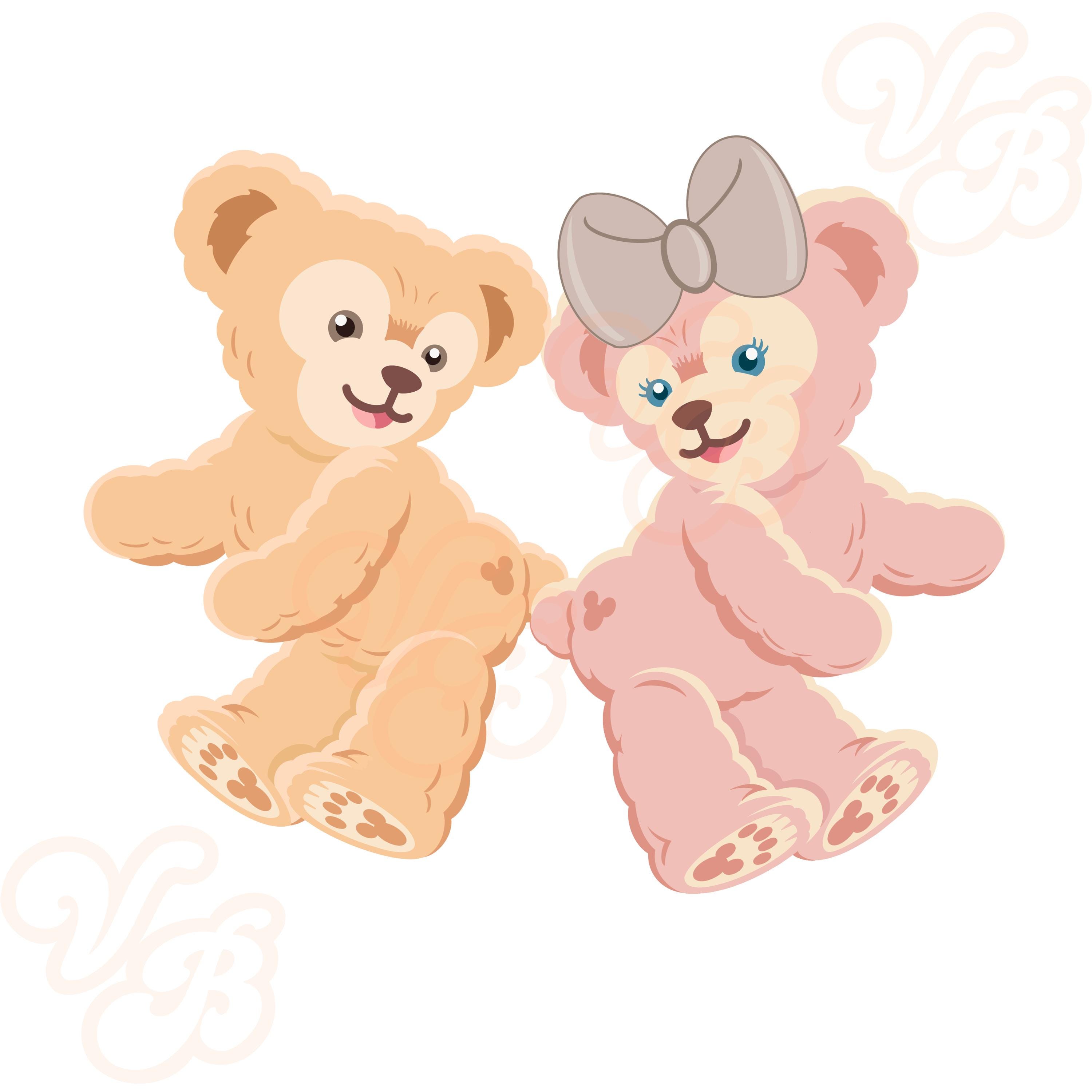 Duffy Bear, Duffy Friends, Teddy, Shellie,disneyworld PNG, Sublimation ...