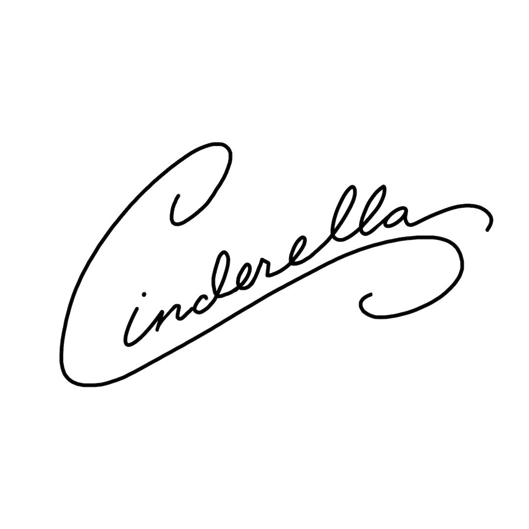 Cinderella, Signature, Handwriting Autograph, Daisy Duck, Minnie Mouse ...