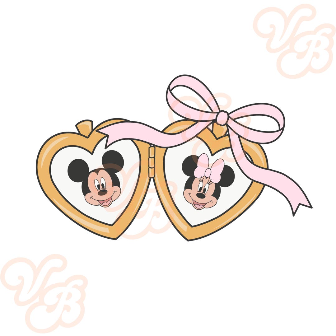 Heart Locket, Bow, Mickey Minnie Mouse, Sunnies Pink PNG, Sun Glasses ...