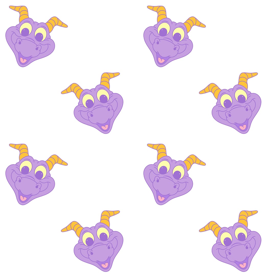 Figment, Epcot,dinosaur,rainbow, Disney, Logo, Tv Show, Retro,kids ...