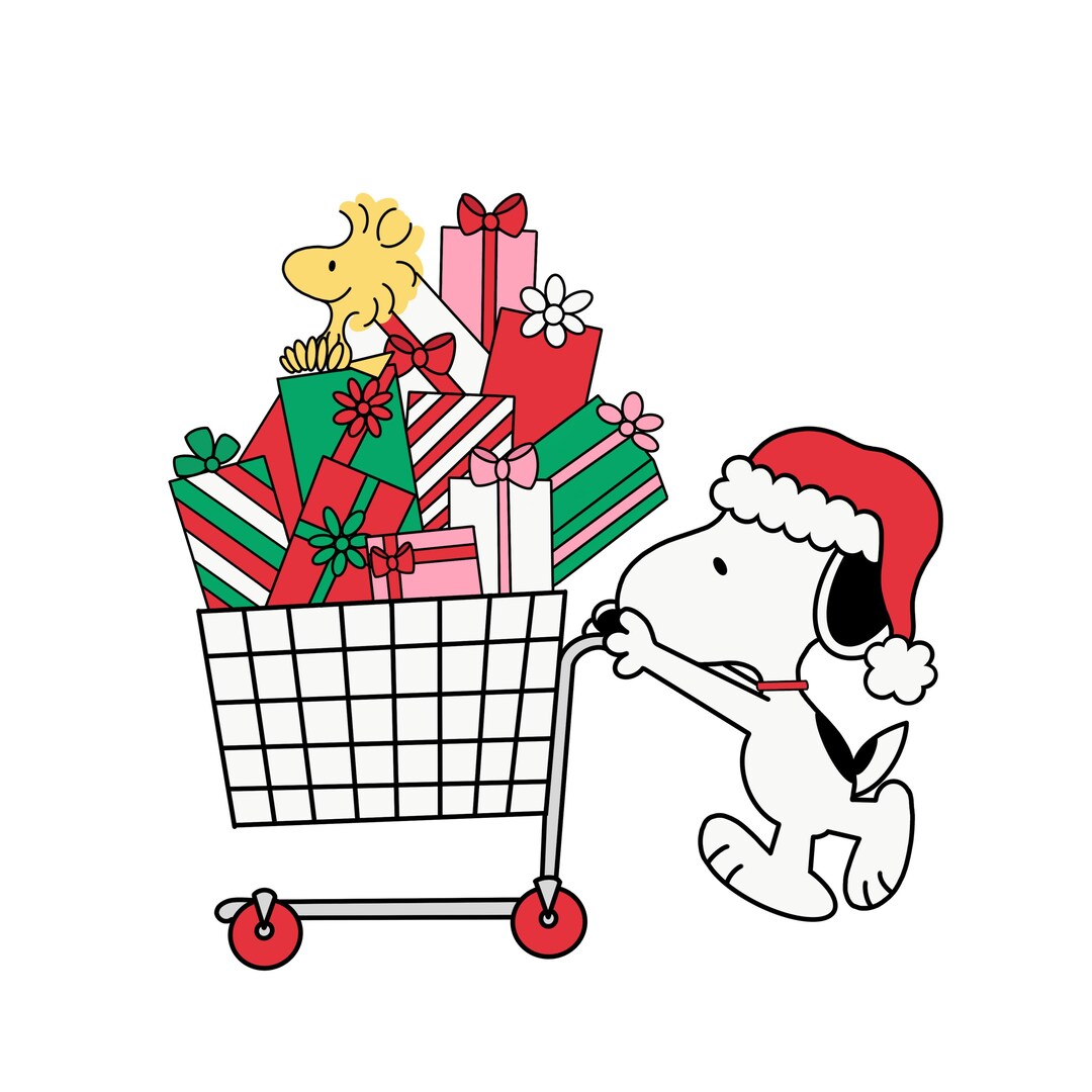 Snoop Shopping, Present, Cart, Gifts, A Char Brown Christmas PNG ...