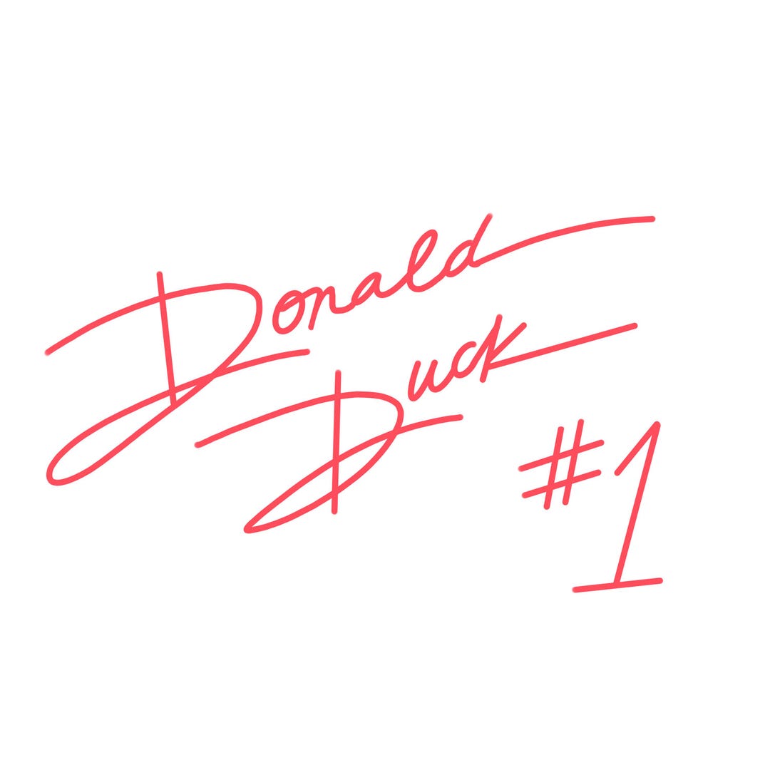 Signature, Handwriting Autograph, Donald Daisy Duck, Minnie Mickey ...