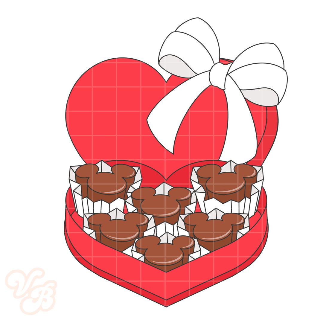 Disney Candy Box, Chocolate, Mickey and Minnie Valentines Day PNG ...