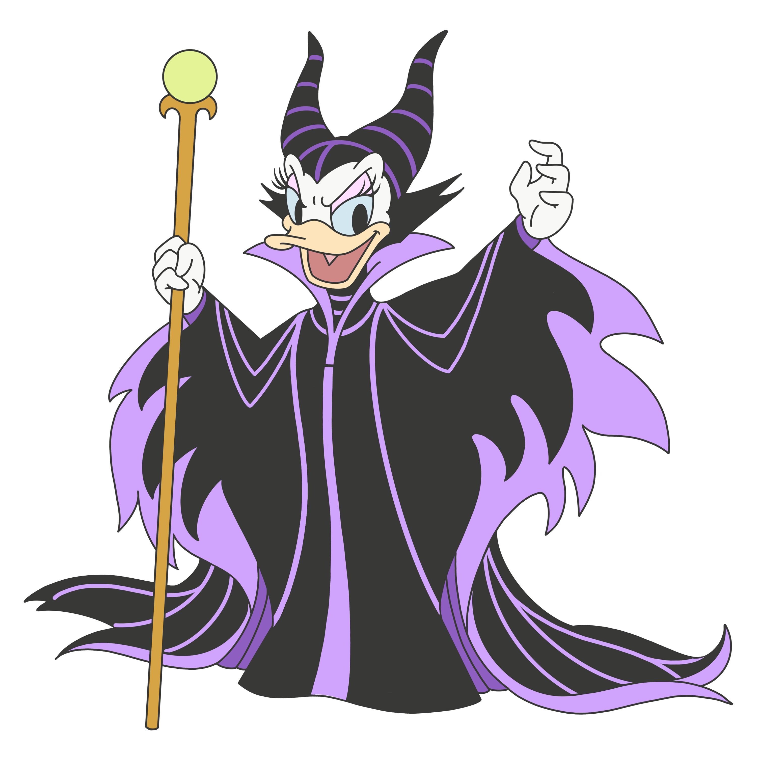 Daisy Duck Maleficent PNG, Sublimation, Minnie Mouse, Disney, Mickey ...