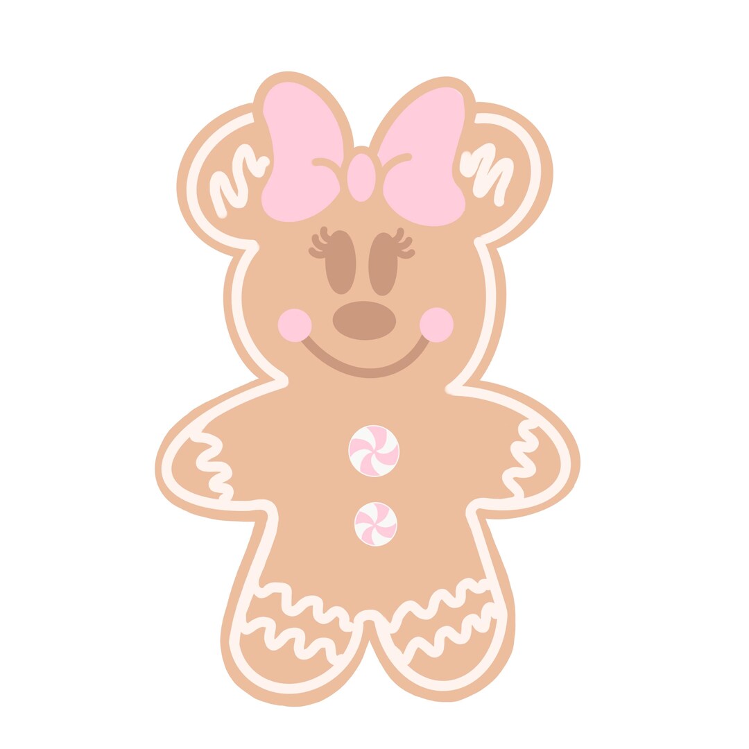 Minnie Gingerbread PNG, Sublimation, Christmas, Minnie Mouse, Disney - Etsy