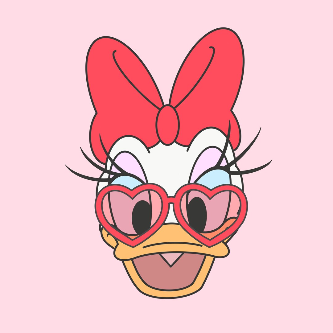 Daisy Duck, Minnie Mouse, Sun Glasses Sunnies Pink Png,sublimation ...