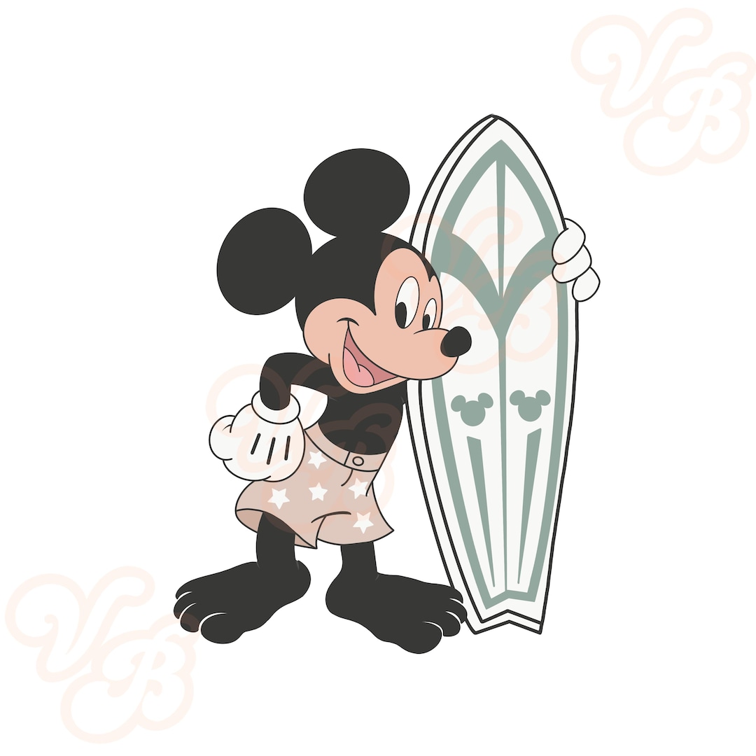 Mickey Mouse, Surf, Surfing, Beach, Png, Swim Trunks, Ocean, Summer ...