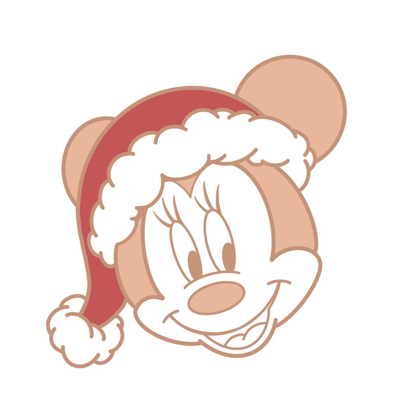 Tan / Red Minnie Seamless Pattern, PNG, SVG, Repeating Pattern ...