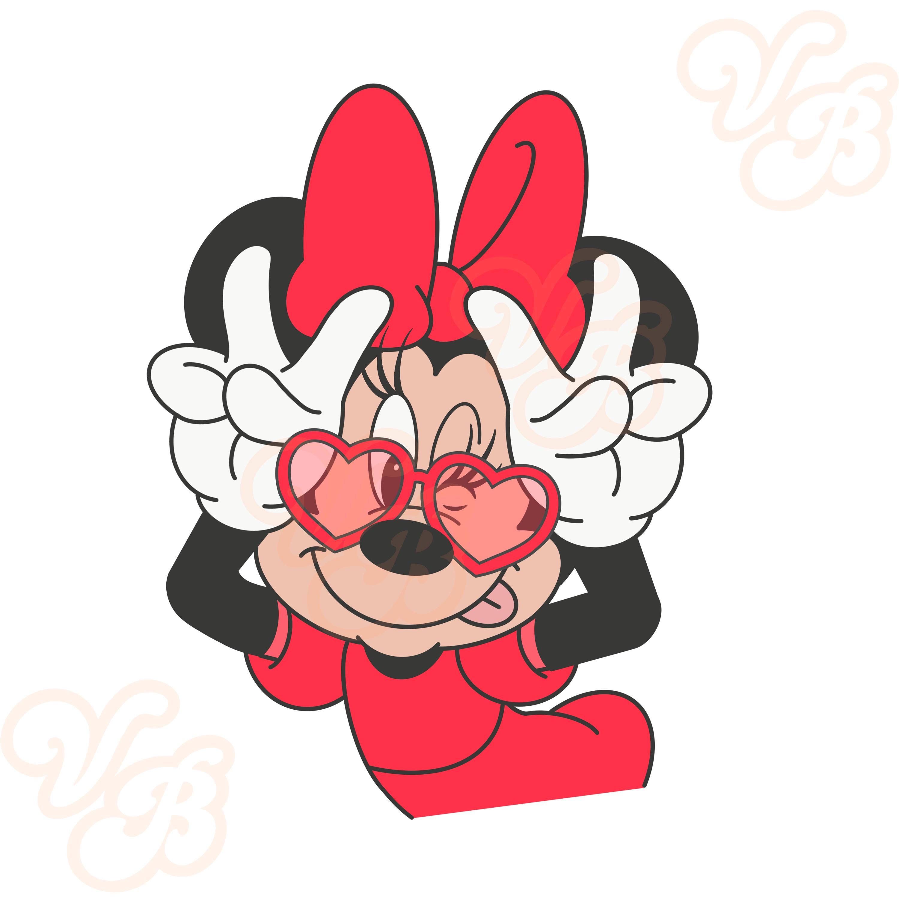 Minnie Mouse Heart Transparent