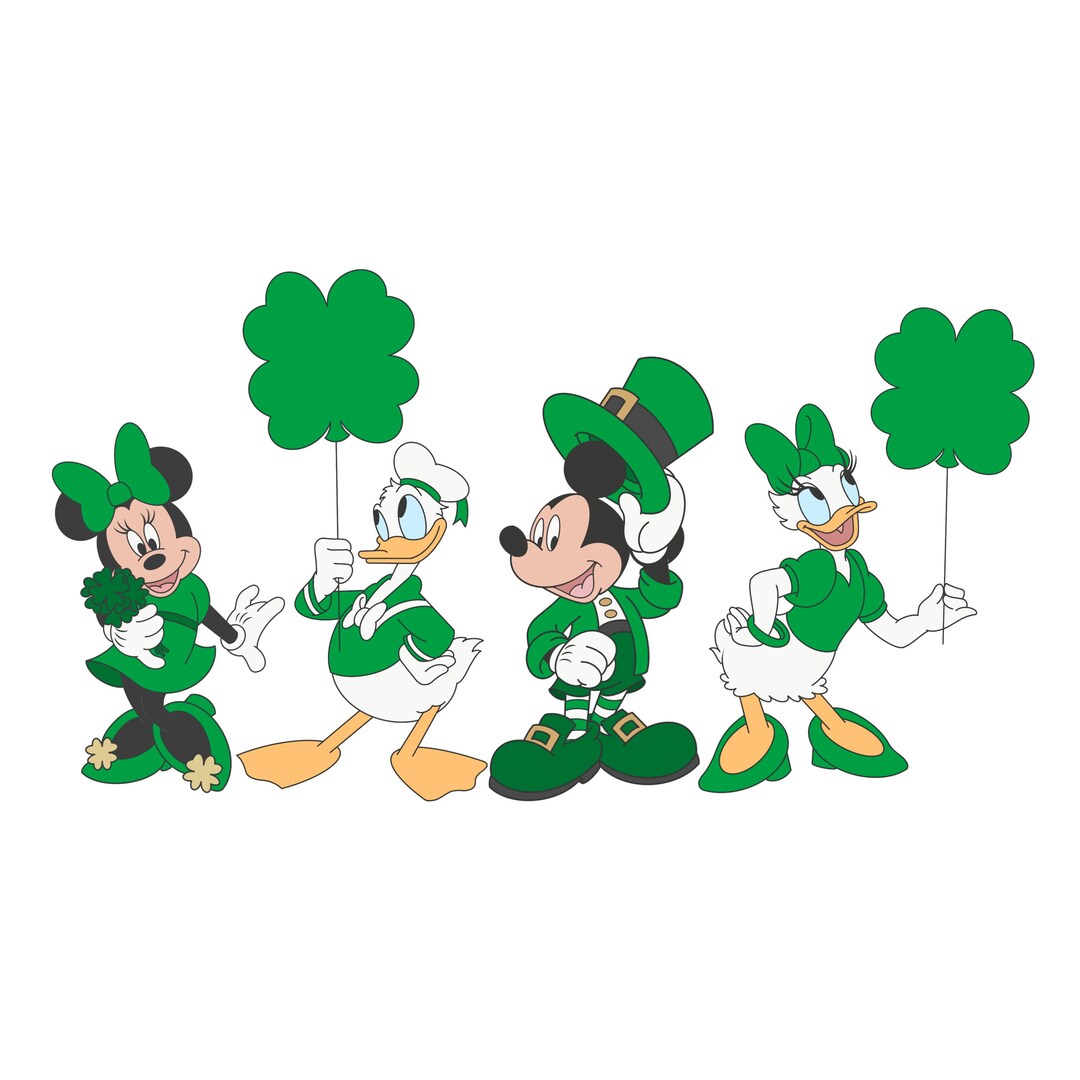 Shamrock Balloon, Sun Glasses, Minnie Mouse, Daisy Donald Duck, Spring ...