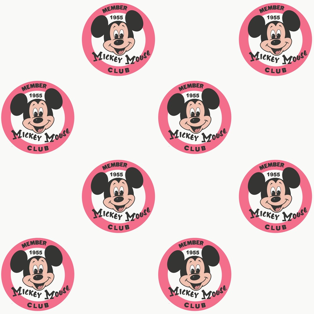 Mickey Mouse Club Member, Seamless Pattern, PNG, Repeating Pattern ...