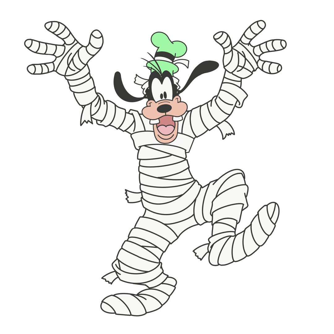 Goofy Mummy PNG, Sublimation, Minnie Mouse, Disney, Mickey Mouse ...