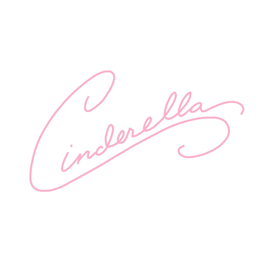 Cinderella, Signature, Handwriting Autograph, Daisy Duck, Minnie Mouse, Disneyland, Disneyworld ...