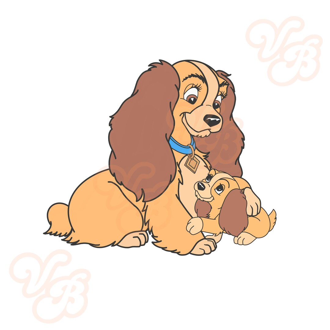 Lady and the Tramp PNG, Sublimation, Disney, Dog, Puppy - Etsy