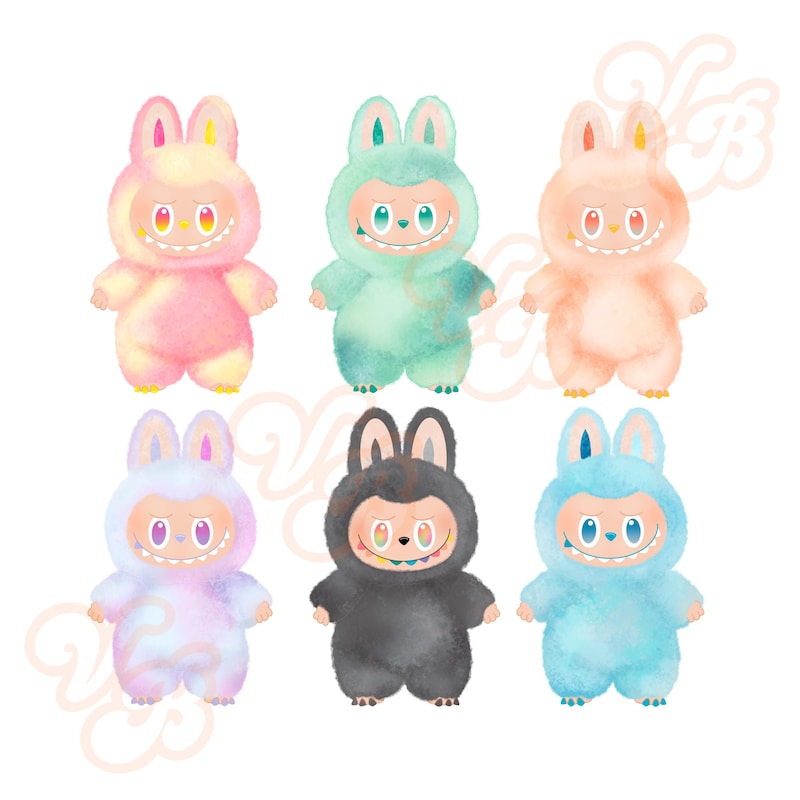 Tie Dye Labubu - Etsy