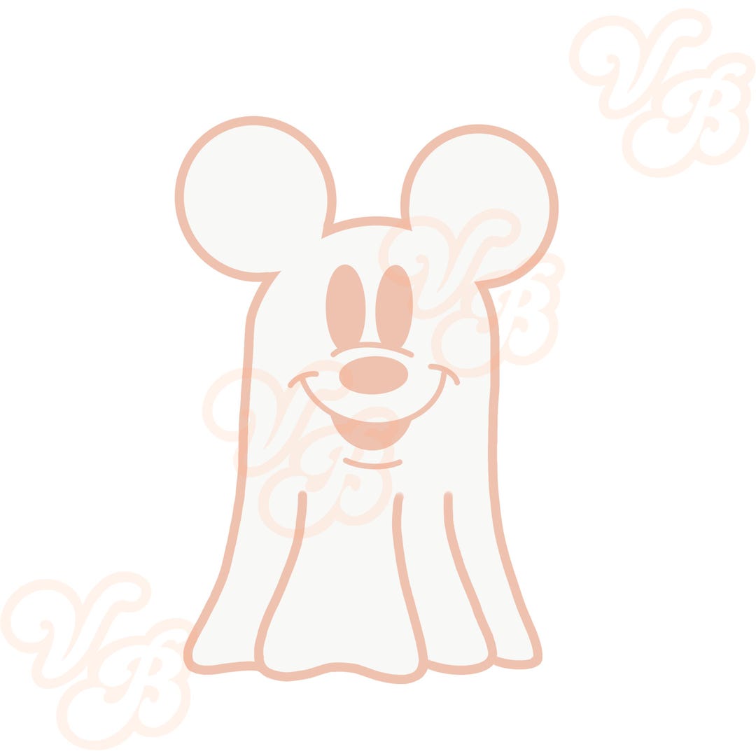 Ghost Mickey Mouse PNG, Sublimation, Minnie Mouse, Disney, Mickey Mouse ...