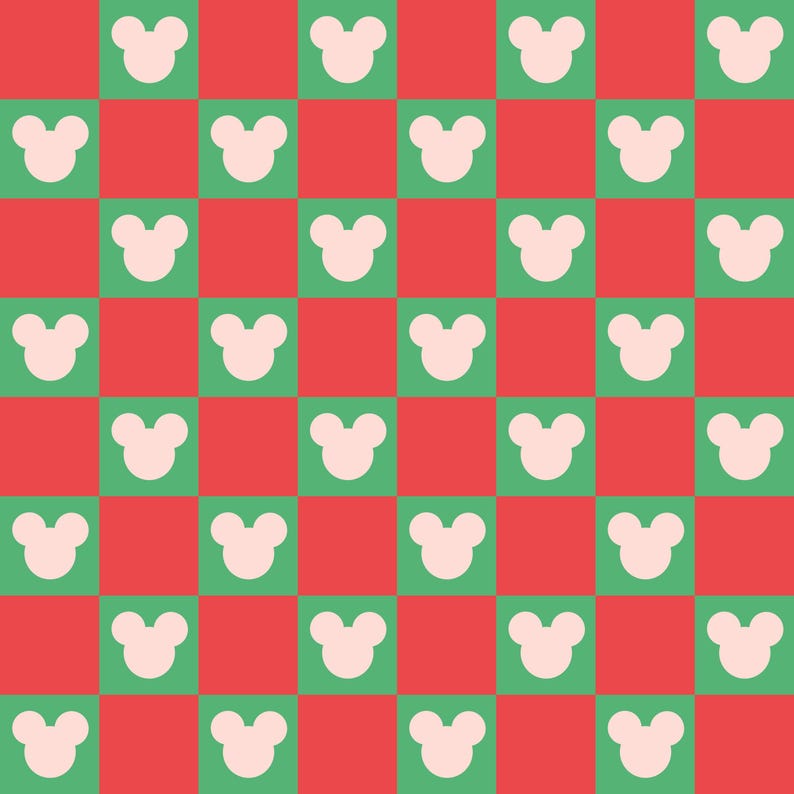 Christmas Checkered Seamless Pattern, PNG, Repeating Pattern ...